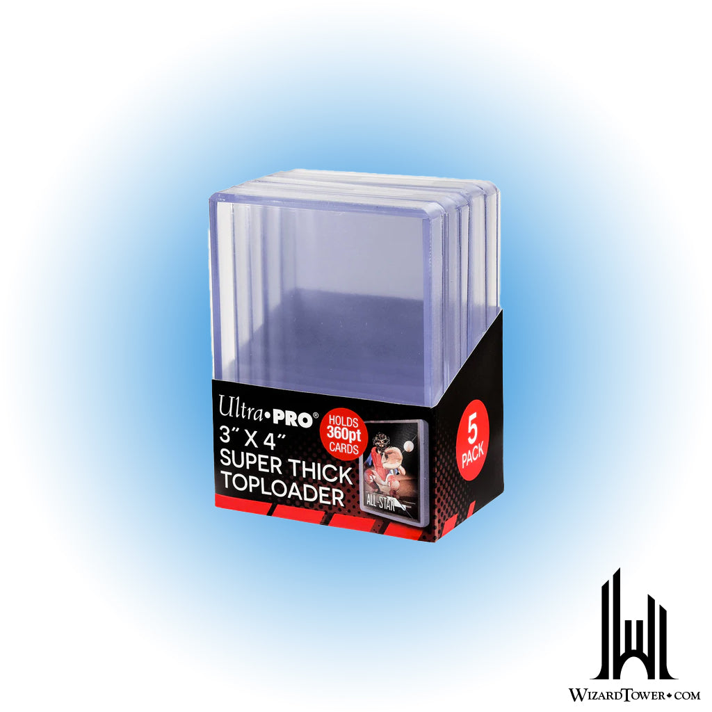 Toploader - Super Thick 3" x 4" 360pt Pack of 5 – Wizard's Tower