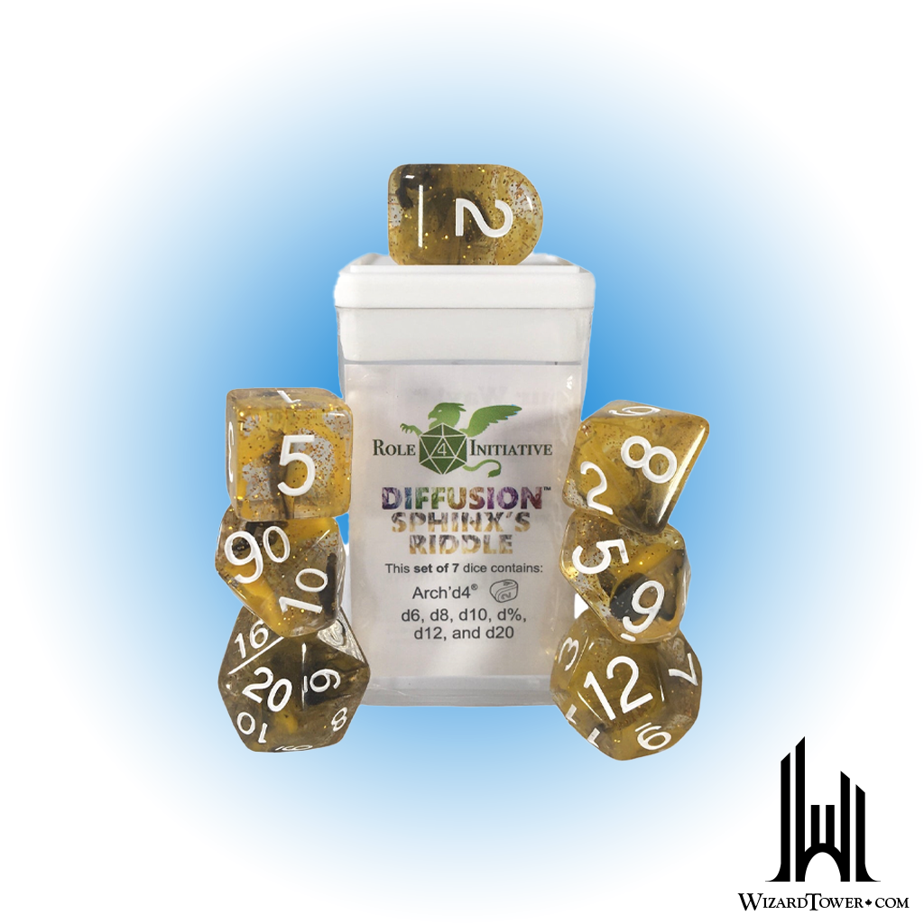 Dice Set - Diffusion Sphinx's Riddle Symbol 7ct – Wizard's Tower