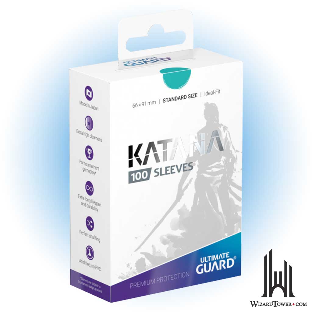 Deck Protectors - Katana Turquoise 100ct – Wizard's Tower