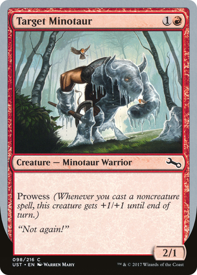 Target Minotaur (Ice) (UST) - Foil – Wizard's Tower