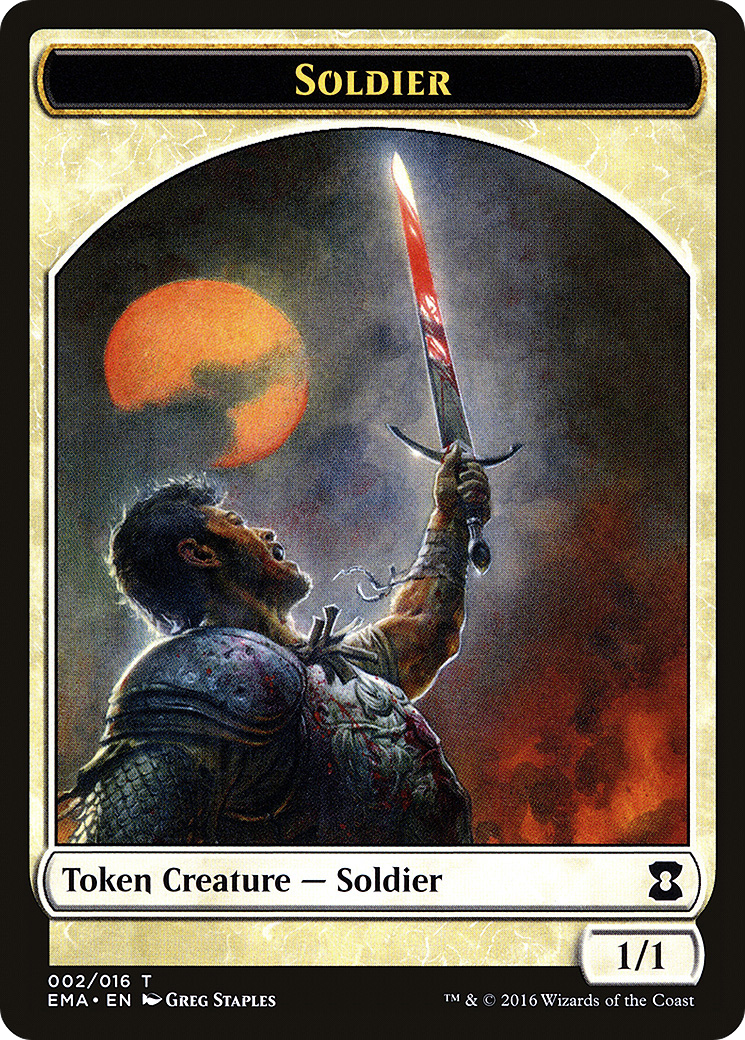 Soldier Token (002) (TEMA) – Wizard's Tower