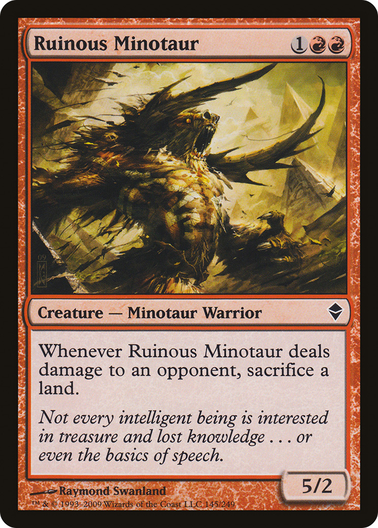 Ruinous Minotaur (ZEN) - Foil – Wizard's Tower